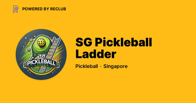 SG Pickleball Ladder